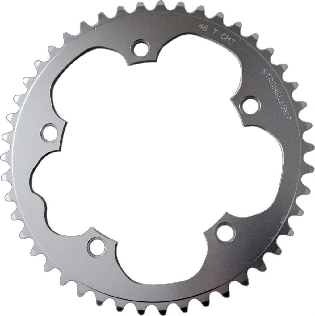 Stronglight – 48T 5-Arm 130mm Chainring Track Silver – Greyville