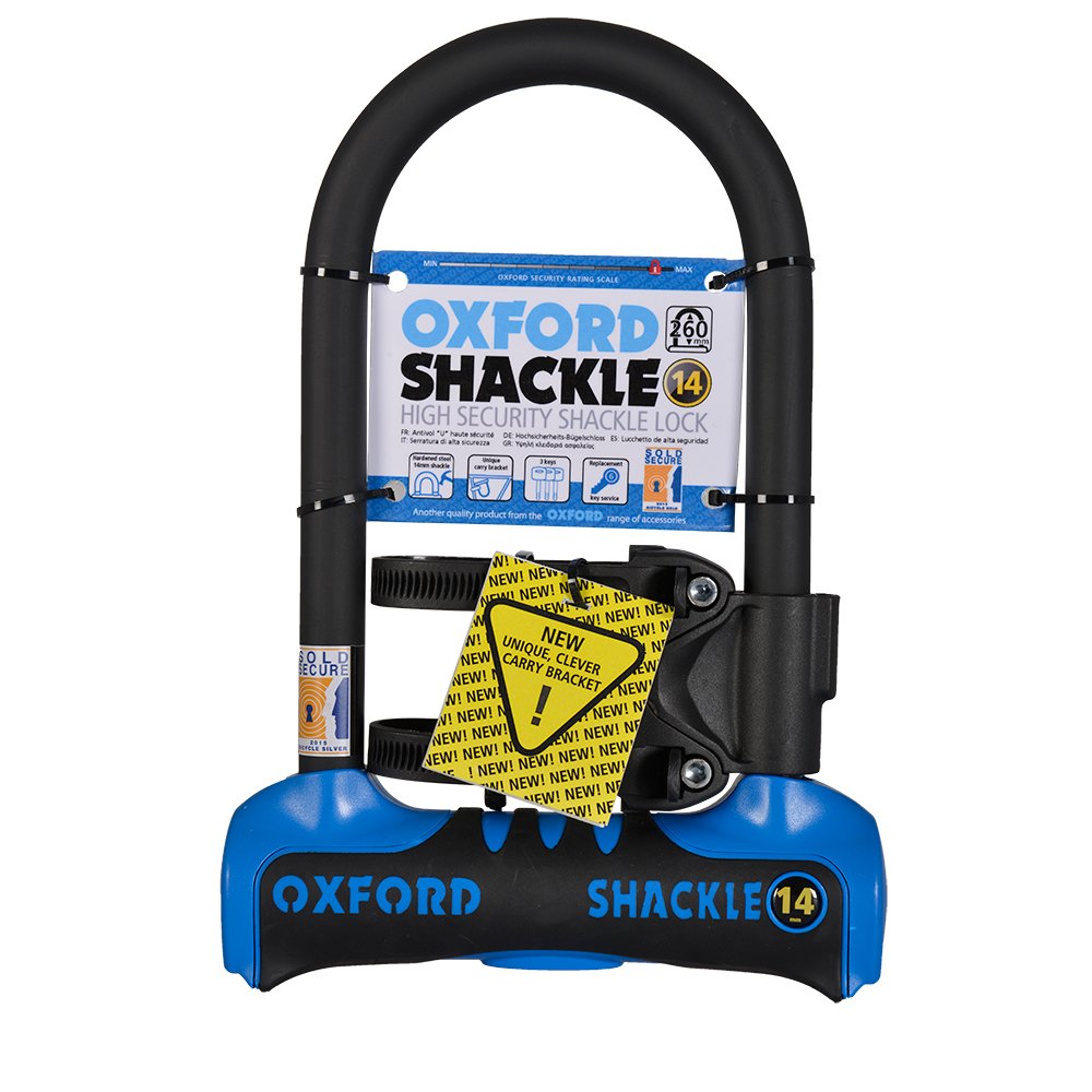 OXLK321 Oxford Shackle 14 Pro U-Lock: 260mm - Greyville